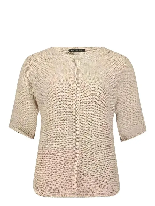 BETTY BARCLAY Fine-knit Boat-neck Sweater - Brown