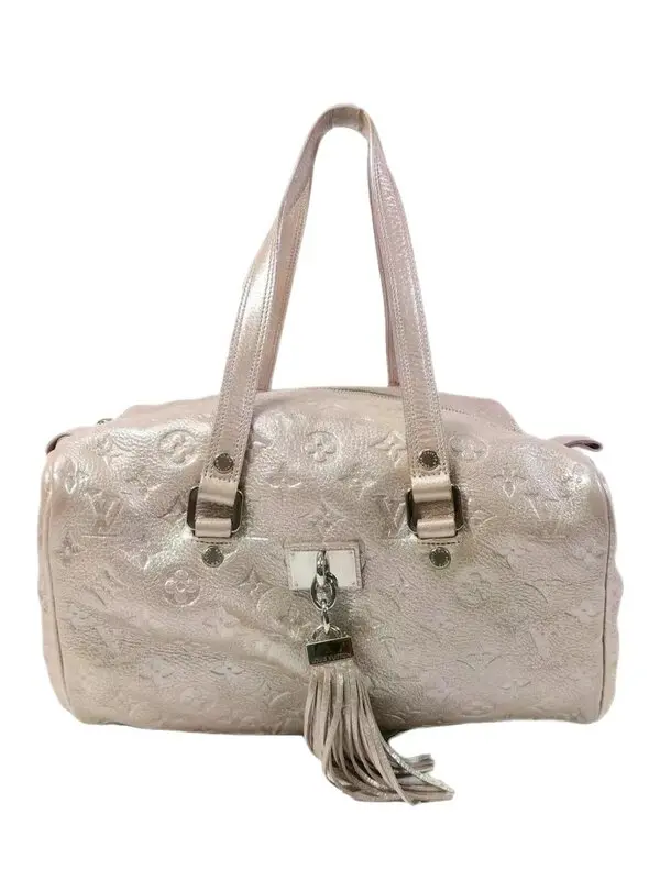 LOUIS VUITTON 2008 Monogram Shimmer Calfskin Tote Bag - Silver