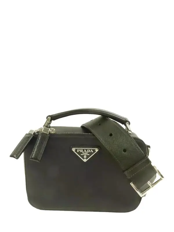 Prada Saffiano Leather Shoulder Bag - Black