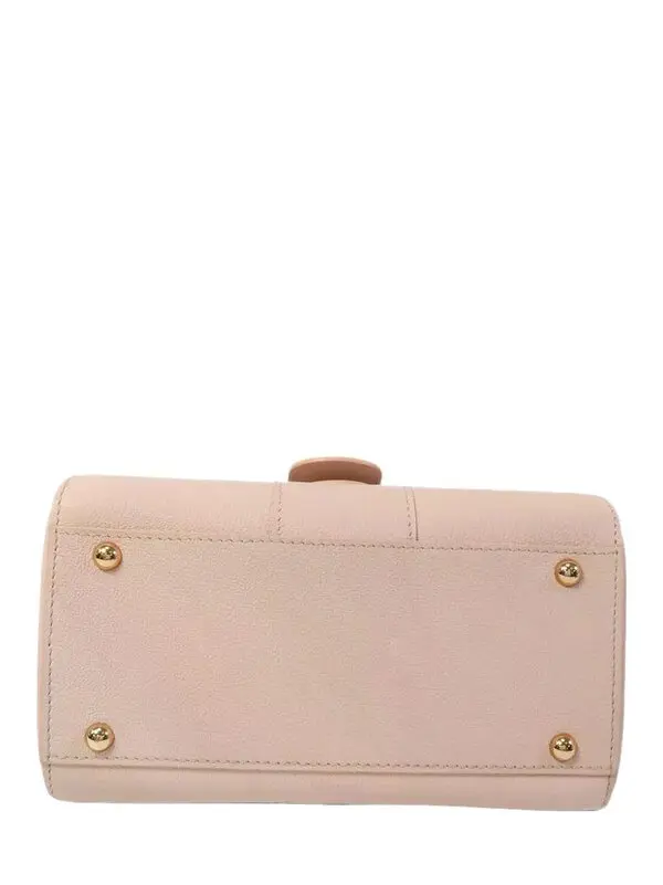 Delvaux Mini Brillant Leather Shoulder Bag - Pink
