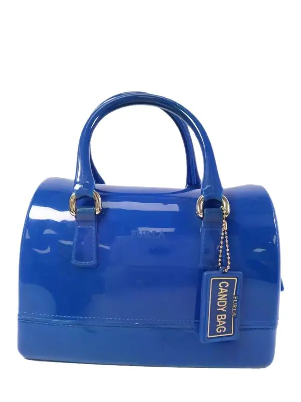 Furla Candy Logo-patch Tote Bag - Blue