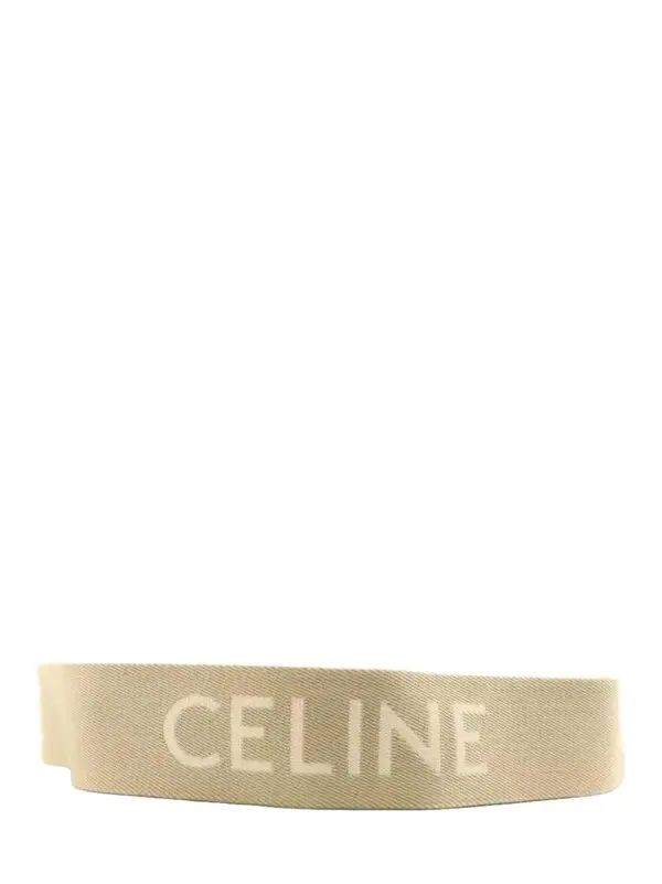 Celine Logo Print Shoulder Strap - Neutrals