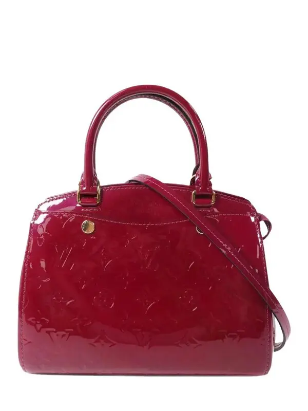 LOUIS VUITTON Monogram Vernis Brera Shoulder Bag - Red