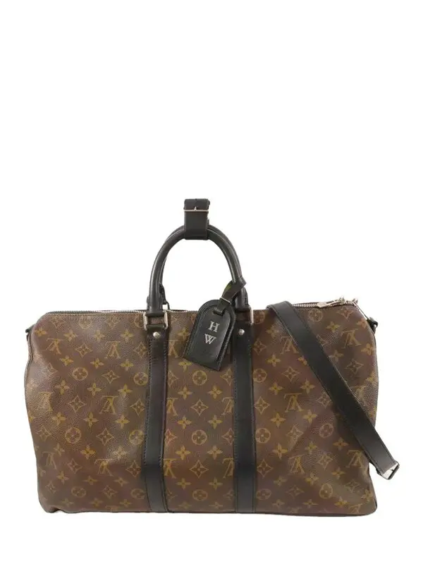 LOUIS VUITTON Keepall 45 Bandouliere Monogram Bag - Brown