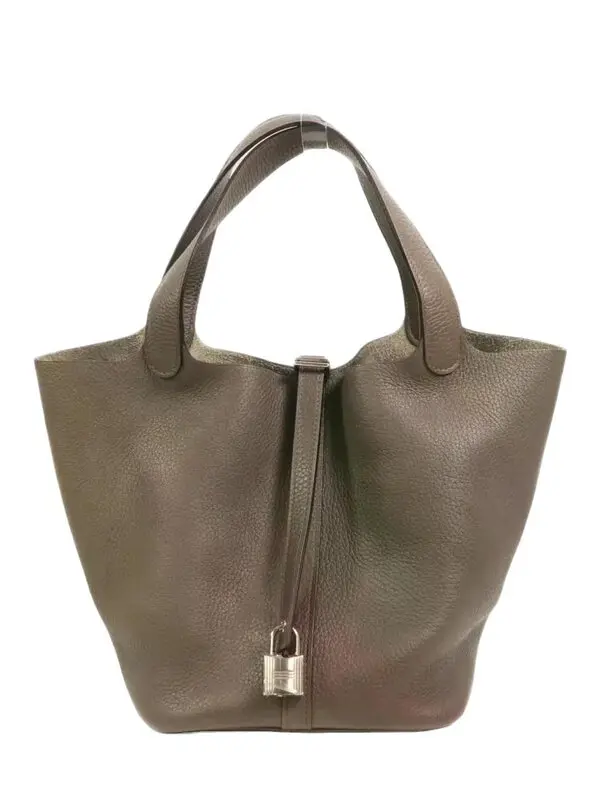 Hermès Mm Picotin Tote Bag - Grey