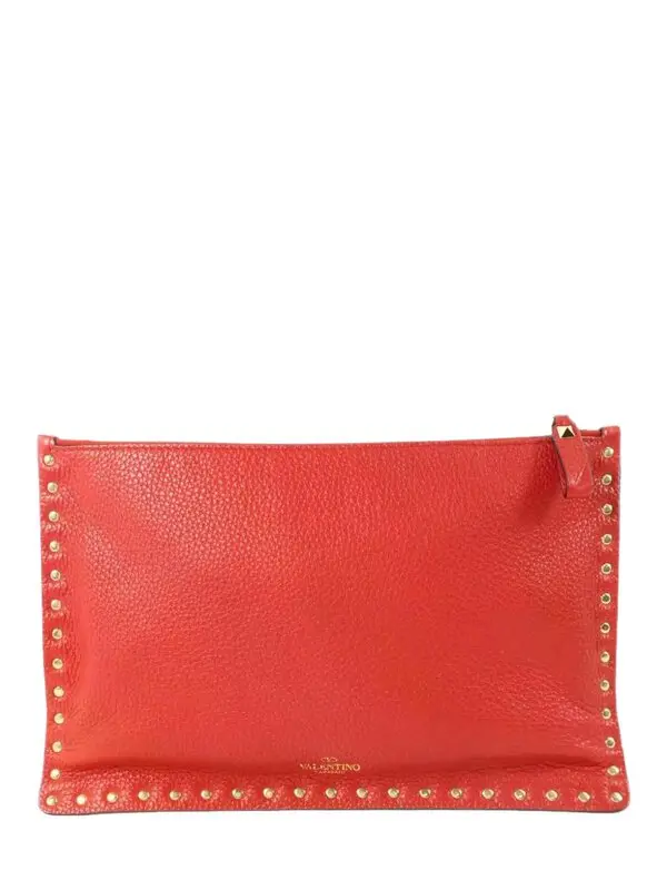 Valentino Garavani Rockstud Clutch Bag - Red