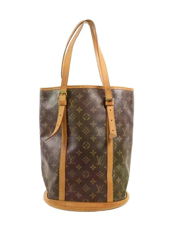 LOUIS VUITTON Monogram Canvas Bucket Tote Bag - Brown