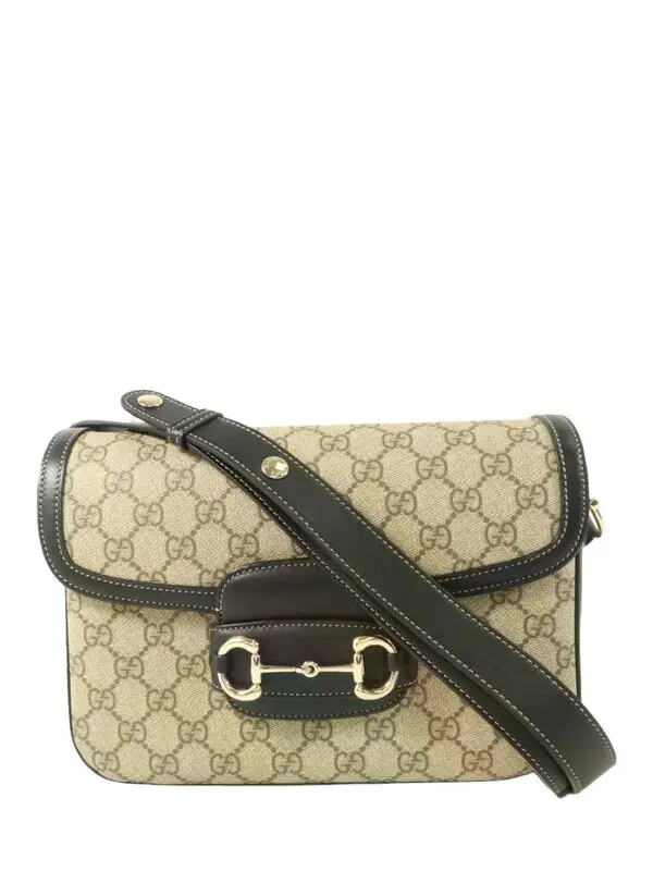 Gucci Gg Horsebit 1955 Shoulder Bag - Neutrals