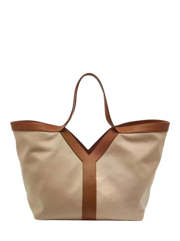 Saint Laurent Y Tote Bag - Neutrals