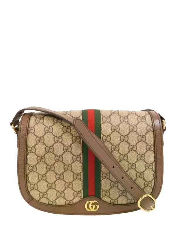 Gucci Ophidia Gg Canvas Shoulder Bag - Neutrals