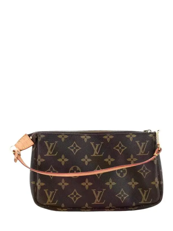 LOUIS VUITTON Pochette Accessoires Monogram Canvas Clutch Bag - Brown