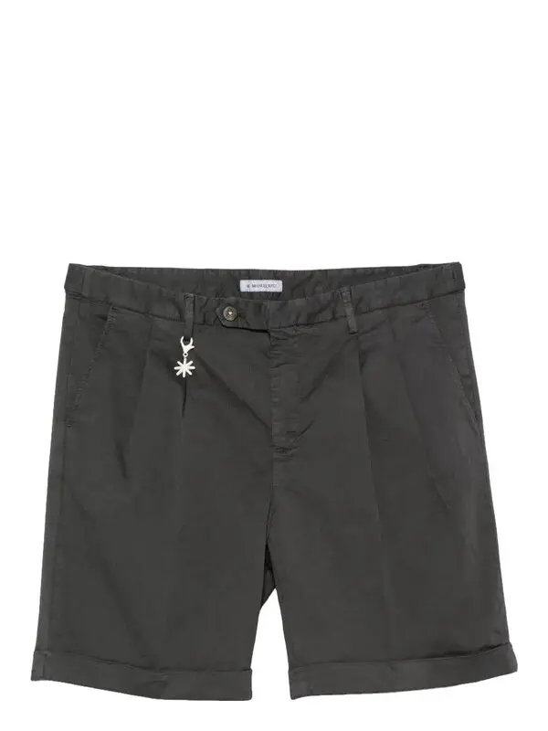 MANUEL RITZ Belt-loops Shorts - Grey