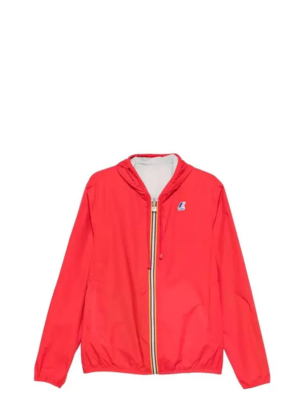 K-WAY Hooded Zip-up Jacket - Red