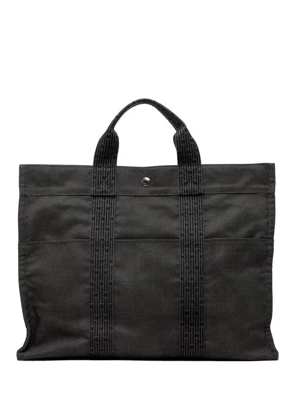 Hermès Canvas Herline Mm Tote Bag - Grey