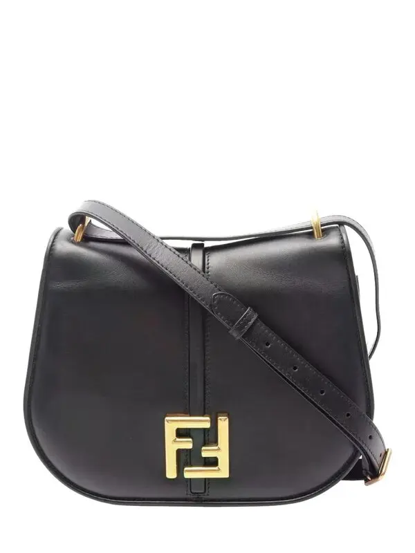 Fendi Medium Leather C'mon Bag - Black