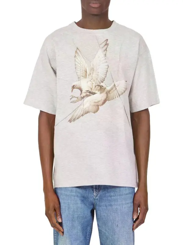 MAISON MARGIELA Bird-print T-shirt - Grey