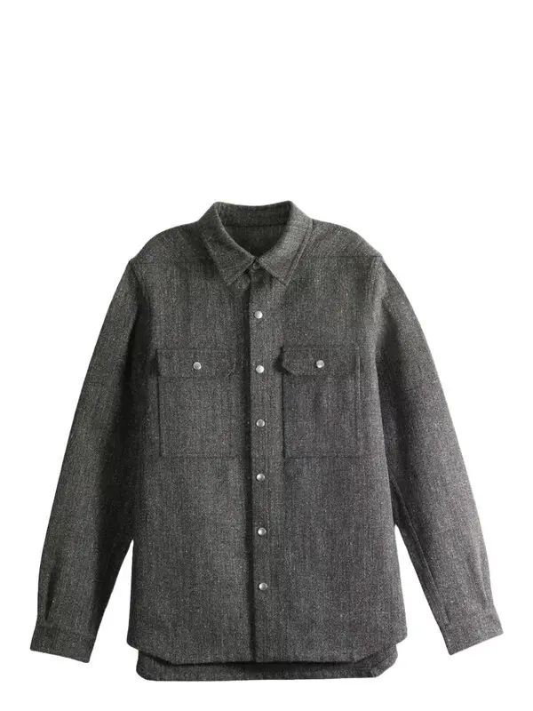 Rick Owens Chest-pocket Shirt Jacket - Grey