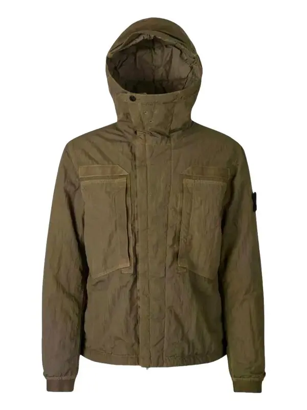 Stone Island Hooded Jacket - Green