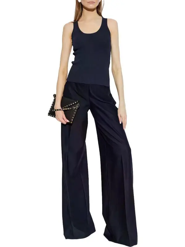 Max Mara Ribbed-knit Tank Top - Blue