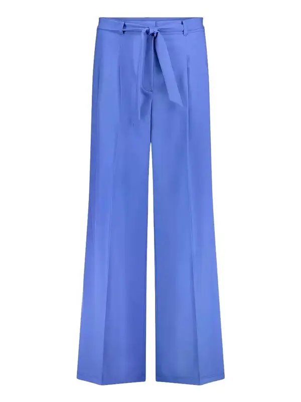 BETTY BARCLAY Belted Wide-leg Trousers - Blue