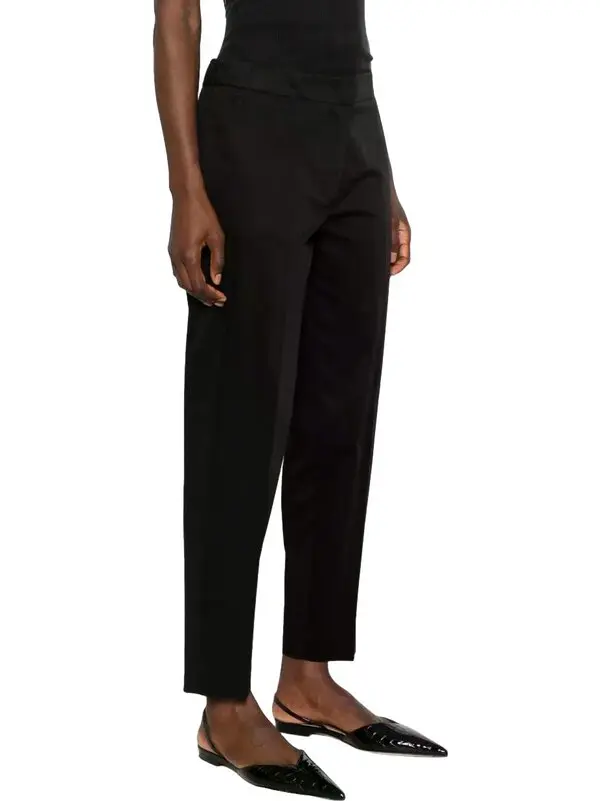 CLIPS Tailored Trousers With Elasticated Waistband - Black