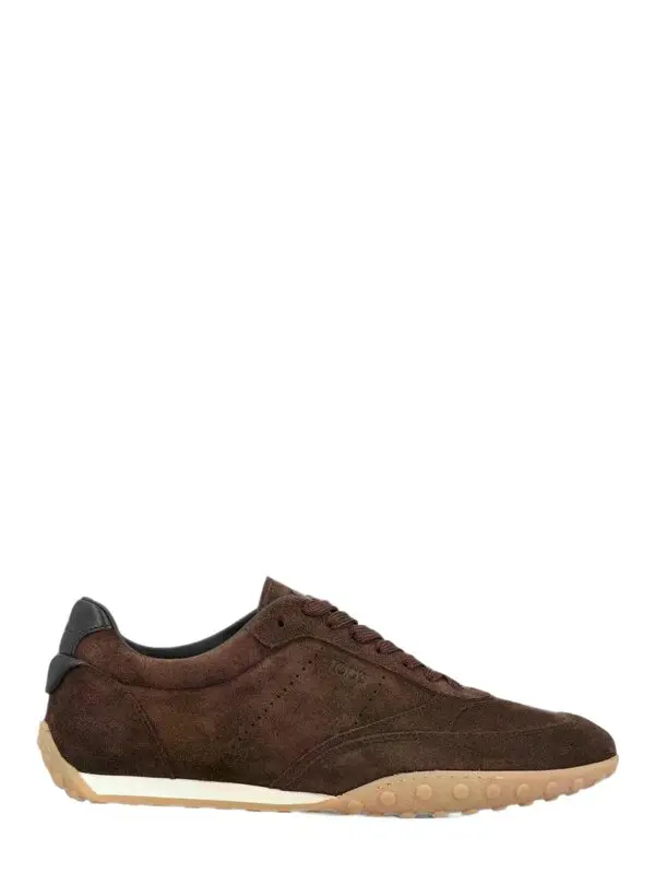 TOD'S Suede Lace-up Sneakers - Brown