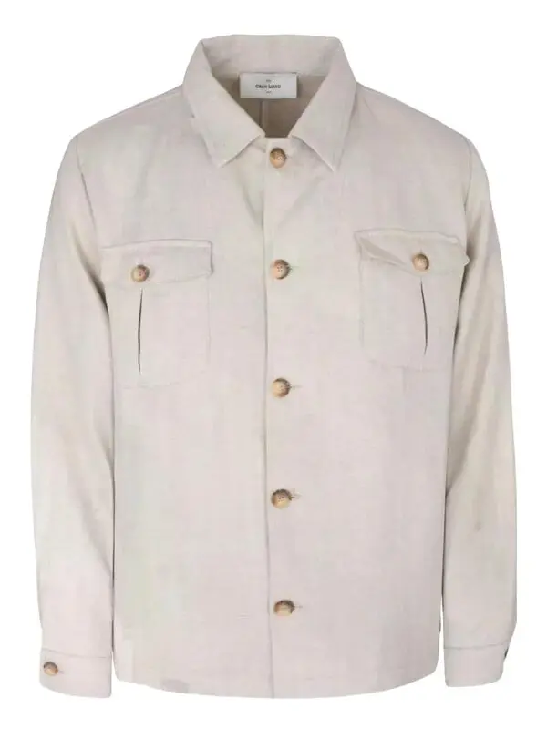 GRAN SASSO Button-up Shirt Jacket - Neutrals
