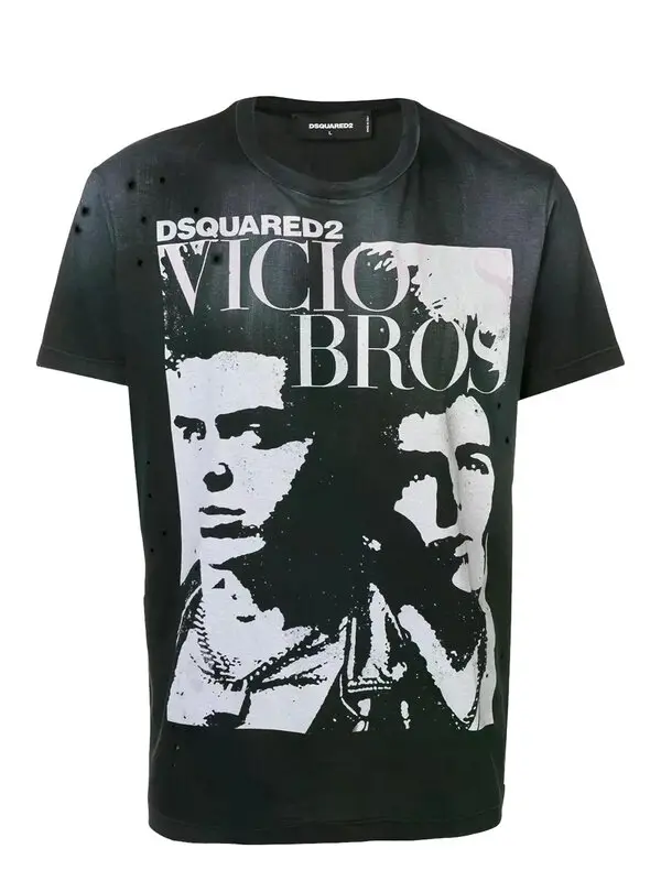 Dsquared2 Vicious Bros Loose-fit T-shirt - Black