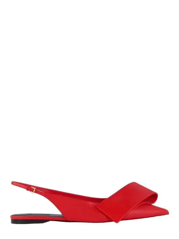 Givenchy Twisted-ribbon Slingback Ballet Flats - Red