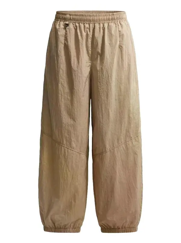 Nike Mesh Panel Wide Leg Track Pants - Neutrals