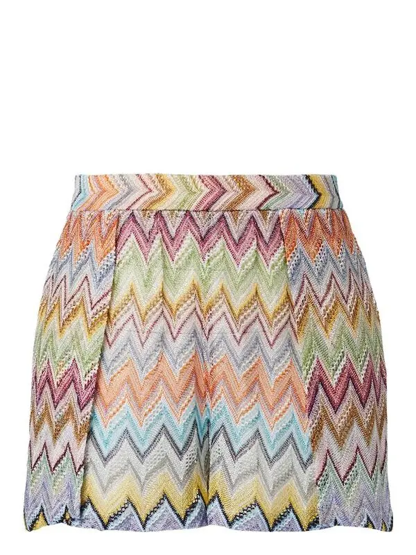 Missoni Zigzag Lame Shorts - Multicoloured