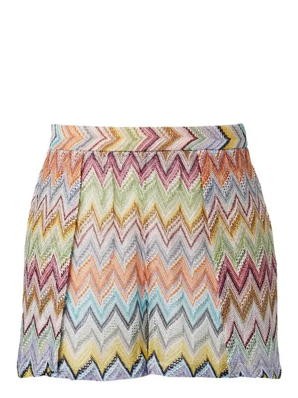 Missoni Zigzag Lame Shorts - Multicoloured