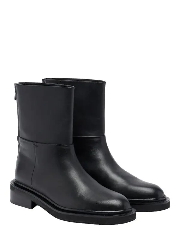 A.emery Easton Leather Ankle Boots - Black