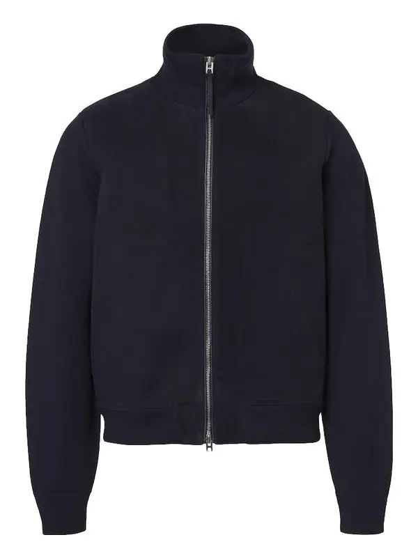 TOM FORD Wool Zip-up Cardigan - Blue