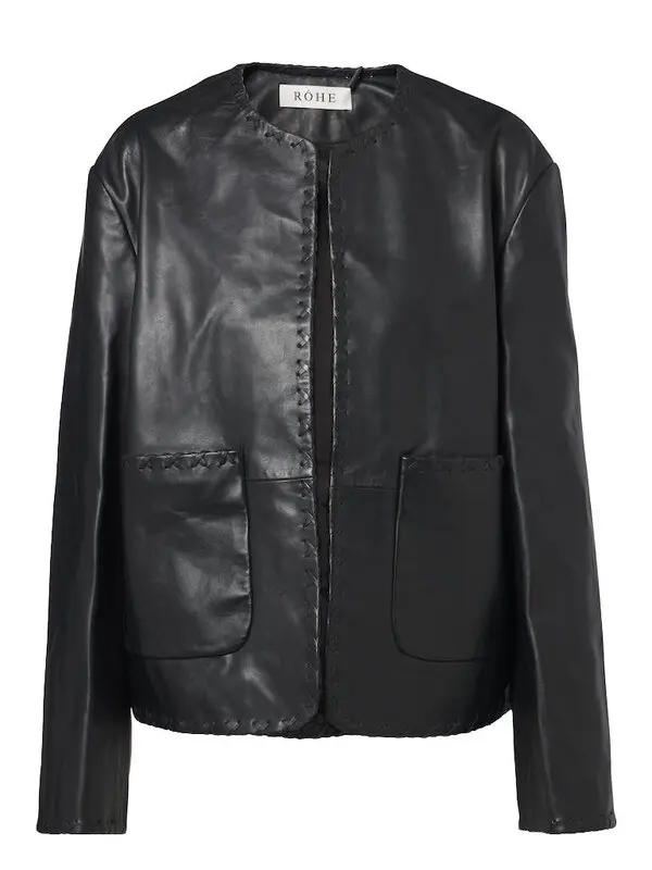 RÓHE Leather Jacket - Black