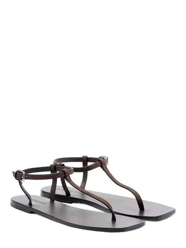 A.emery Clara Suede Thong Sandals - Brown