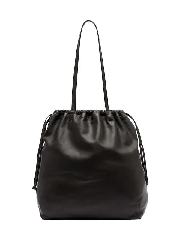 A.emery Sibella Leather Drawstring Tote Bag - Brown