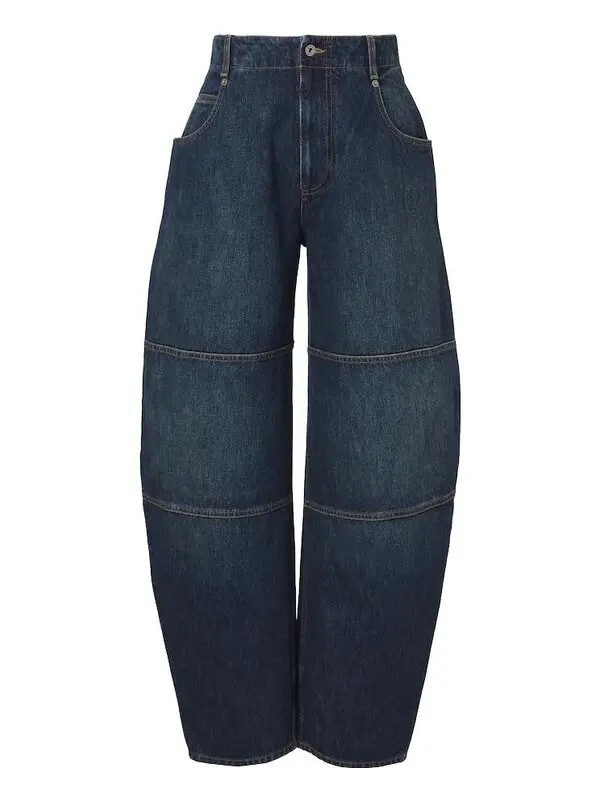 Loewe Faded Barrel-leg Jeans - Blue