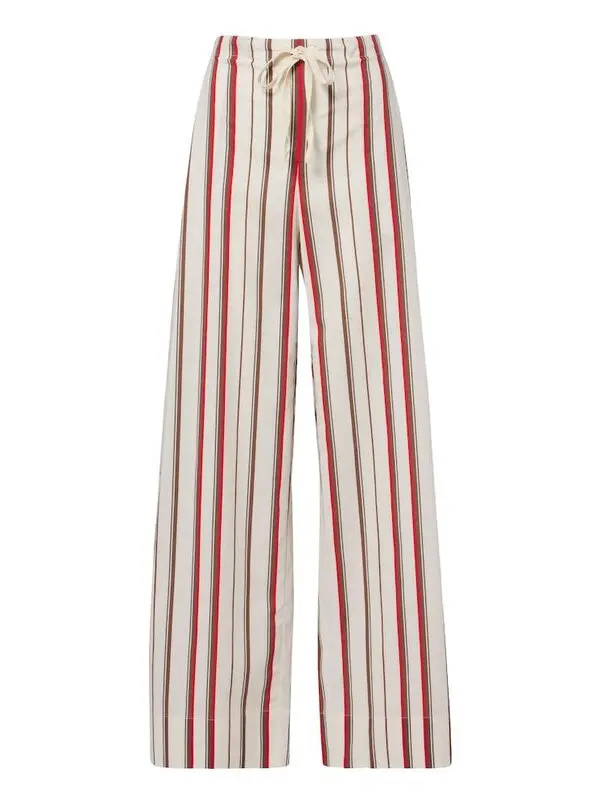 SIR. Alva Striped Cotton Wide-leg Pants - Multicoloured