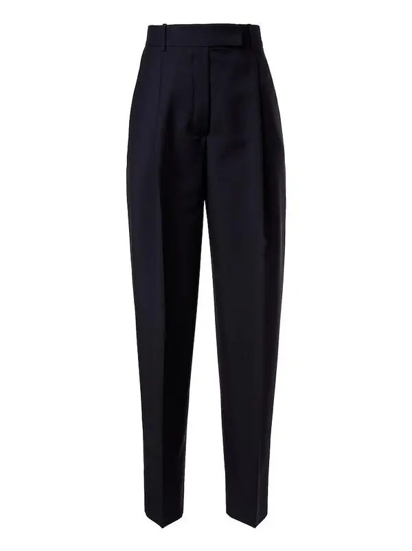 RÓHE Daria Wool And Mohair Pants - Blue