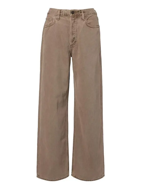 AGOLDE Low Slung Baggy Wide-leg Jeans In Trail - Grey