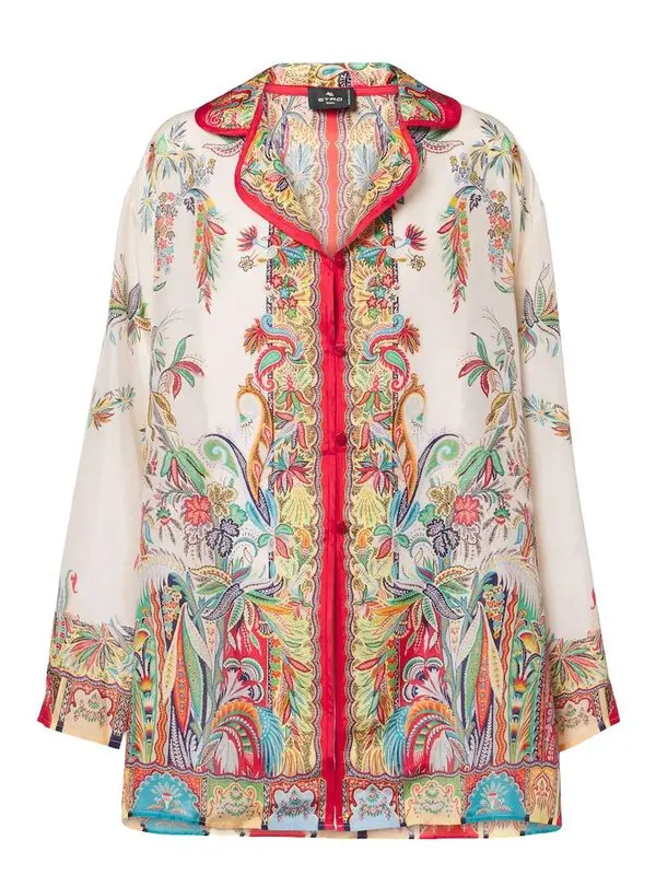 Etro Paisley Oversized Silk Shirt - Multicoloured
