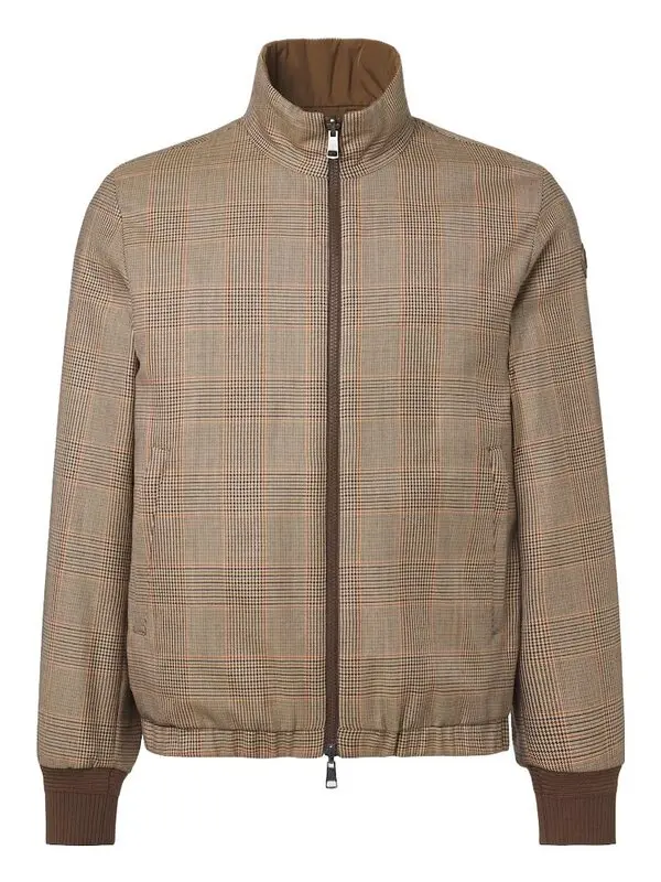 Moncler Reversible Virgin Wool Jacket - Brown