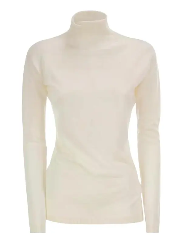 Fabiana Filippi Fine-gauge Knit Roll Neck Long Sleeve Sweater - Neutrals