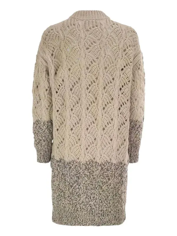 Fabiana Filippi Openwork Knit Zip-up Cardigan - Neutrals