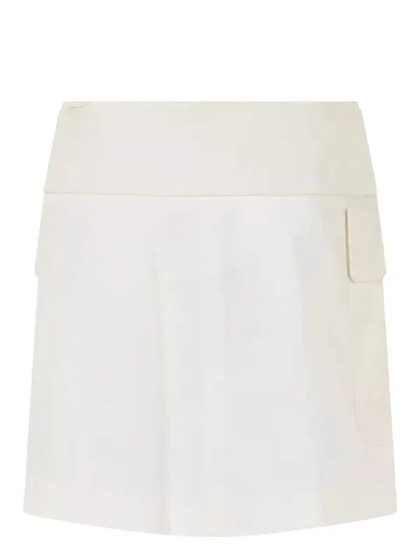Alberta Ferretti Asymmetrical Mini Skirt - Neutrals