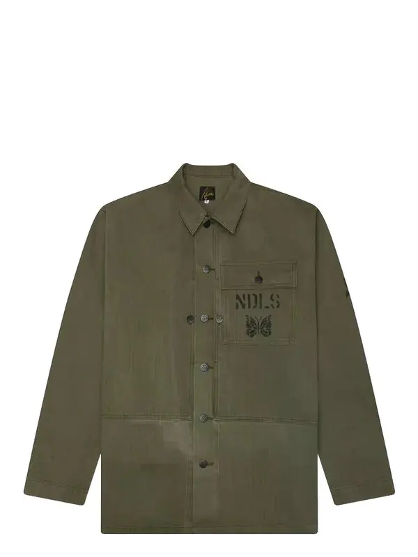 Needles P-44 Herringbone Jacket - Green