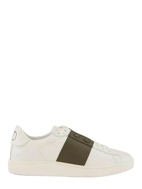 Valentino Garavani Vlogo Signature Paneled Leather Sneakers - White