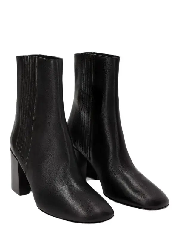 Dries Van Noten Heeled Leather Chelsea Boots - Black