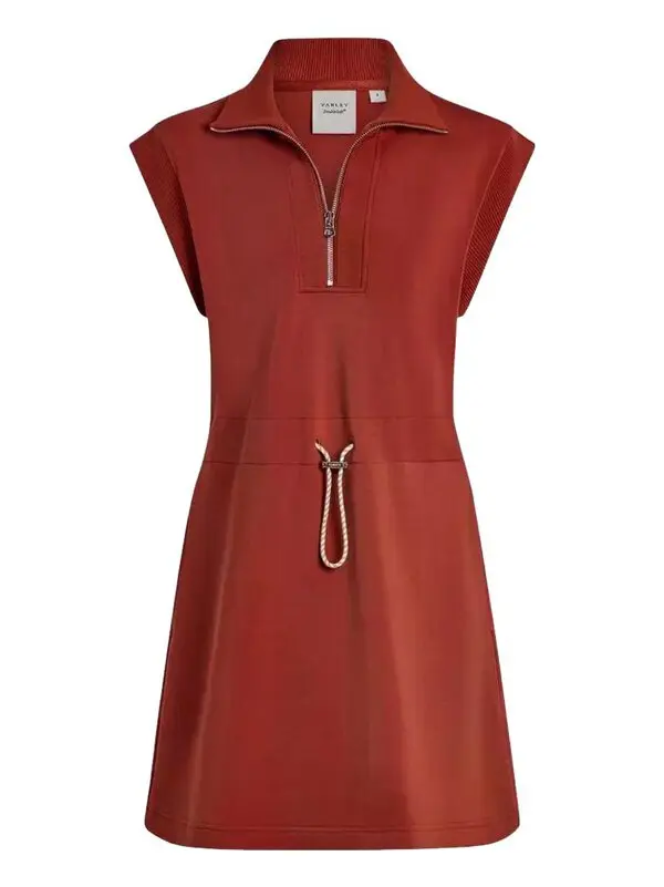 Varley Avaya Half-zip Dress - Red